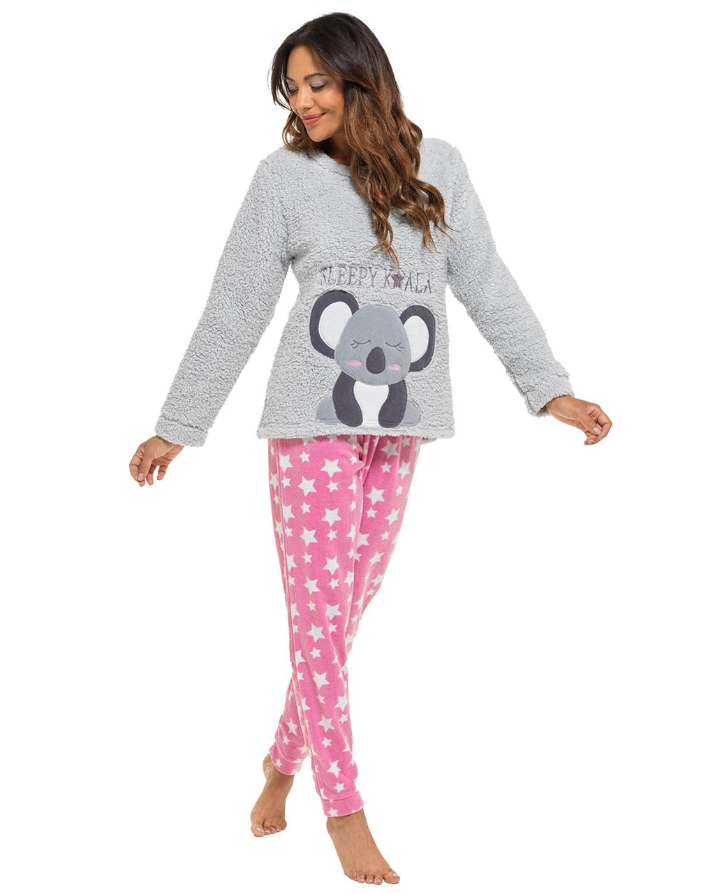 Womens Sleepy Koala Fleece Pyjamas – Slumber Hut