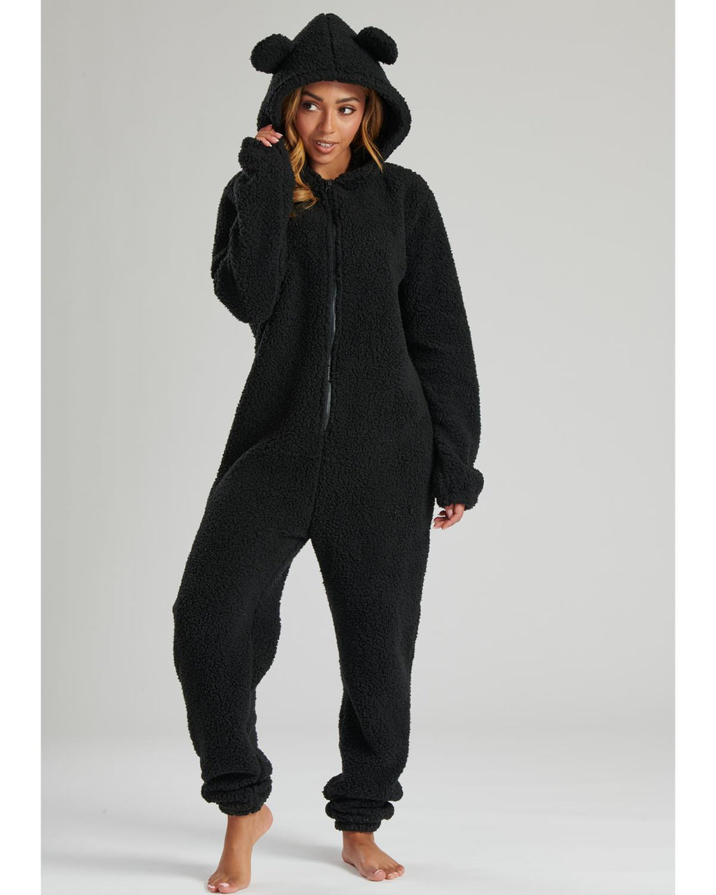 Loungeable Womens Teddy Sherpa Onesie – Slumber Hut