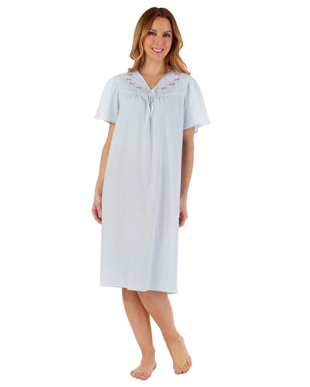 Slenderella Womens Open Back Polycotton Nightie – Slumber Hut