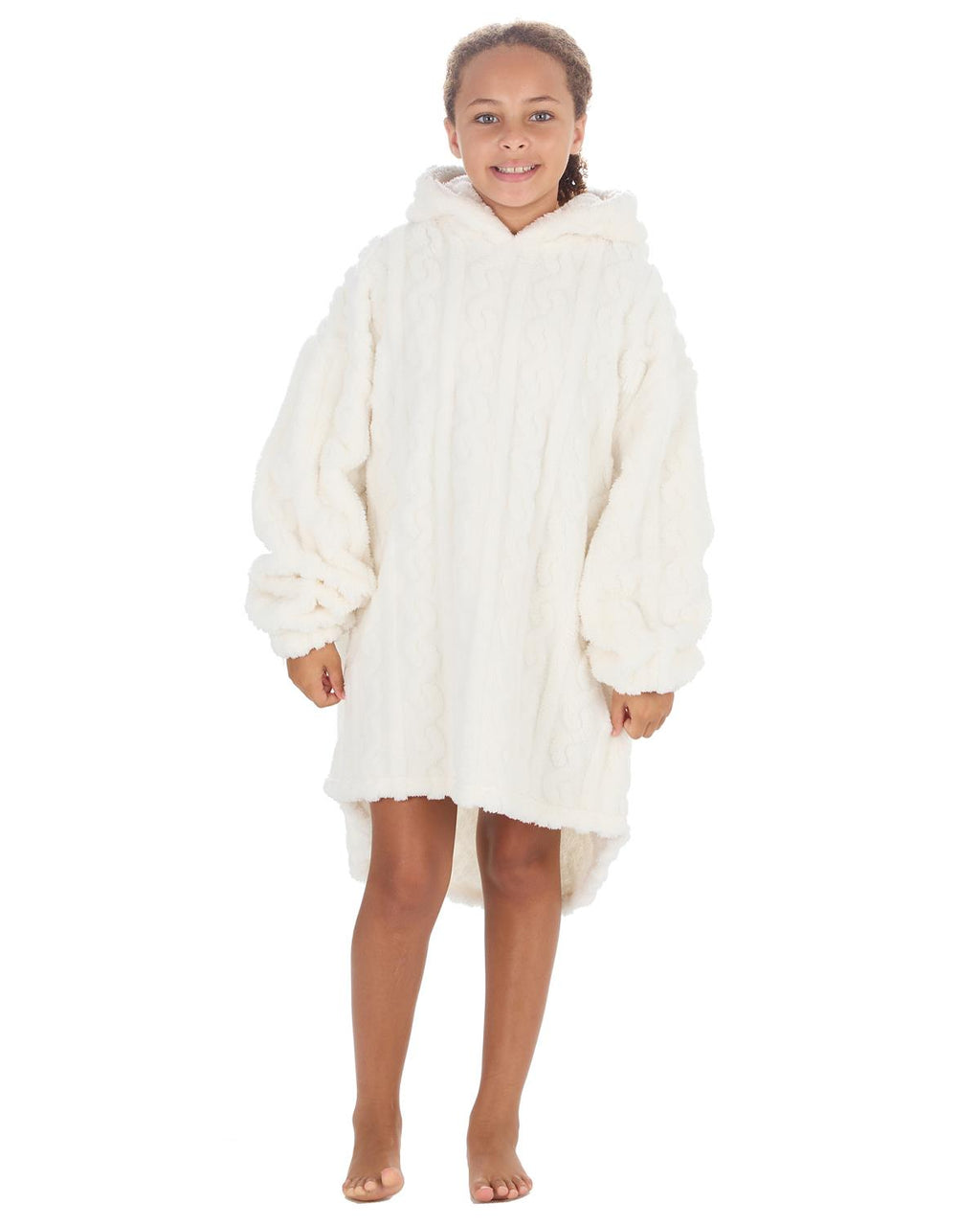 Huggable Kids Sherpa Cable Fleece Snuggle Hoodie – Slumber Hut