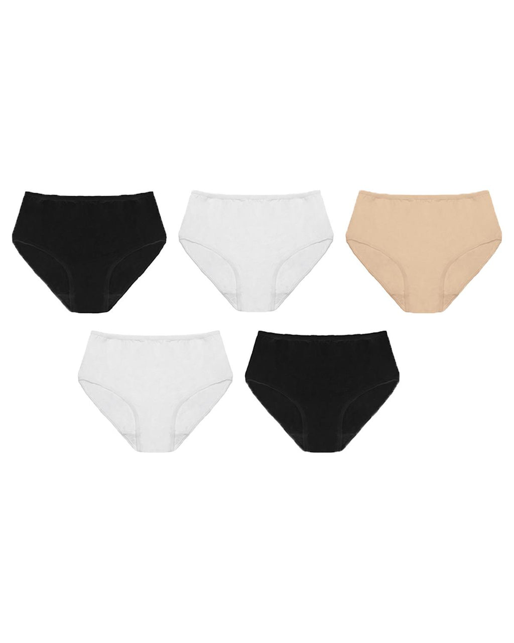Anucci Womens 5 Pack Neutral Midi Briefs – Slumber Hut