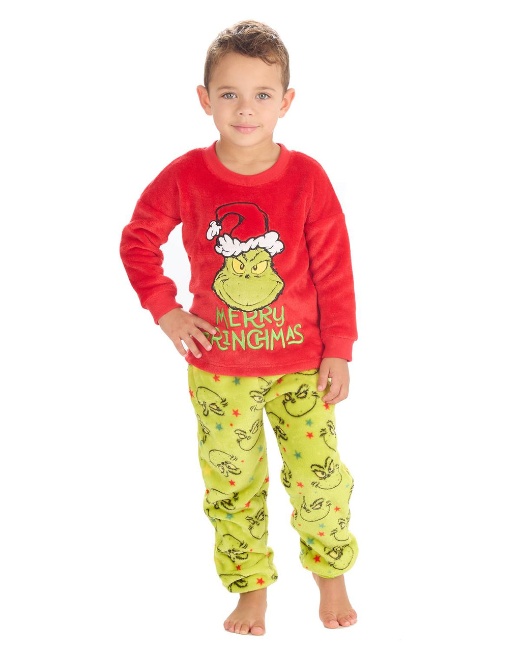 The Grinch Kids Christmas Fleece Pyjamas – Slumber Hut