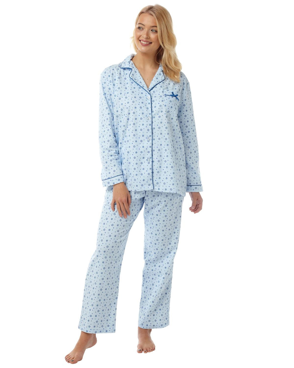 Lady Olga Womens Holly Winceyette Long Sleeve Pyjamas – Slumber Hut