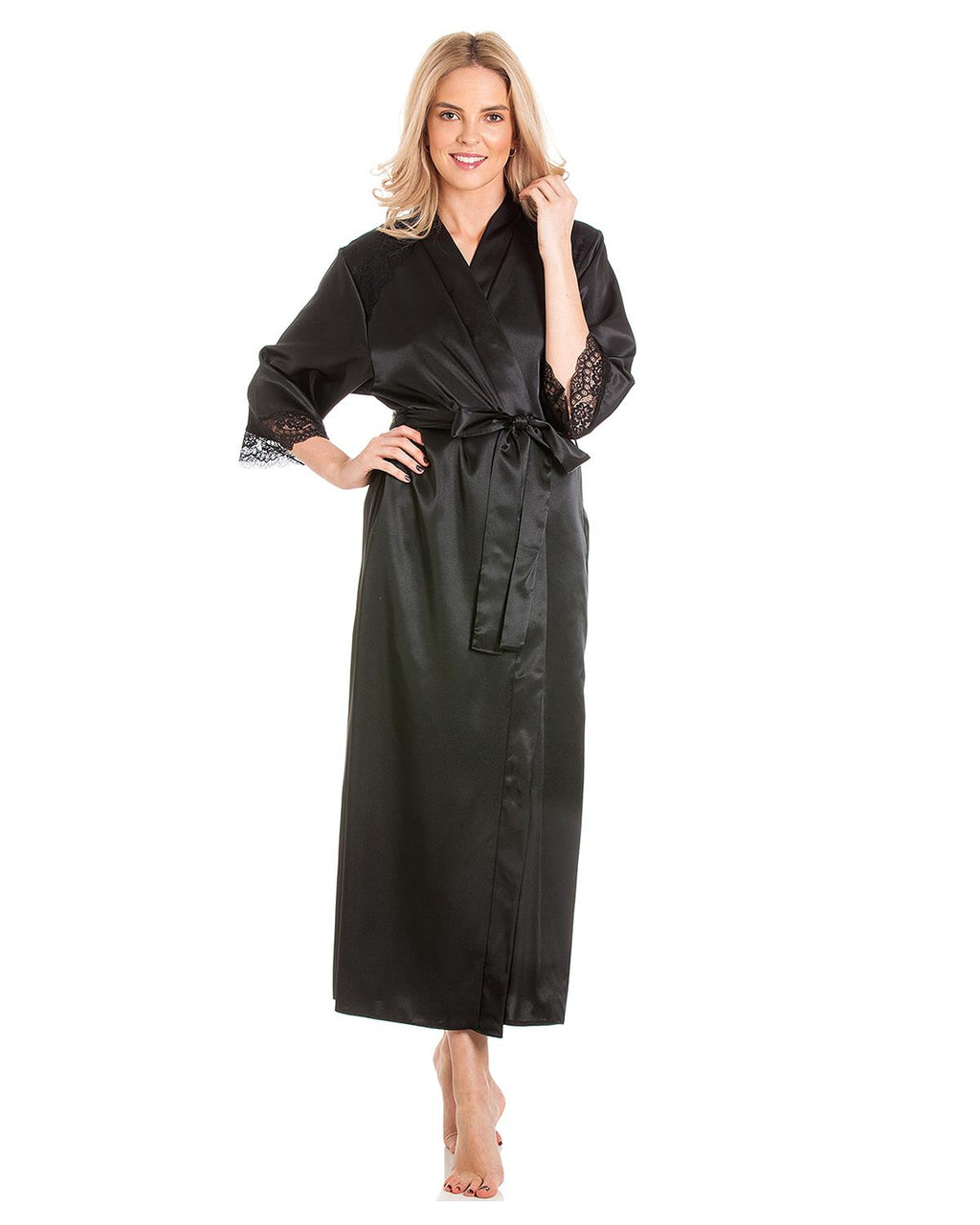 Lady Olga Womens Luxury Satin Dressing Gown – Slumber Hut