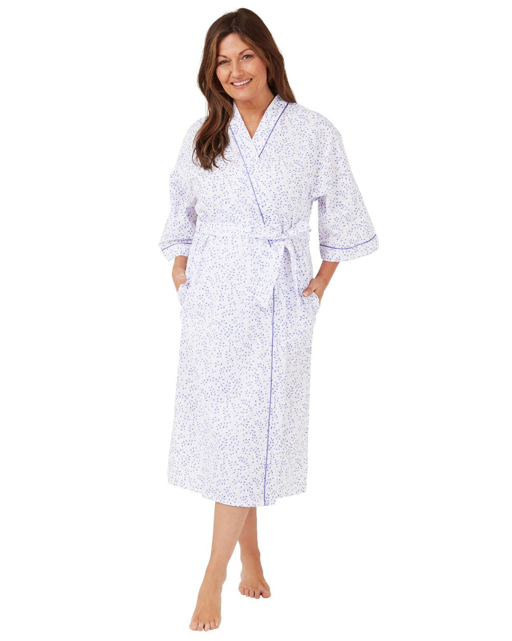 Marlon Womens Swirl Leaf Woven Robe – Slumber Hut