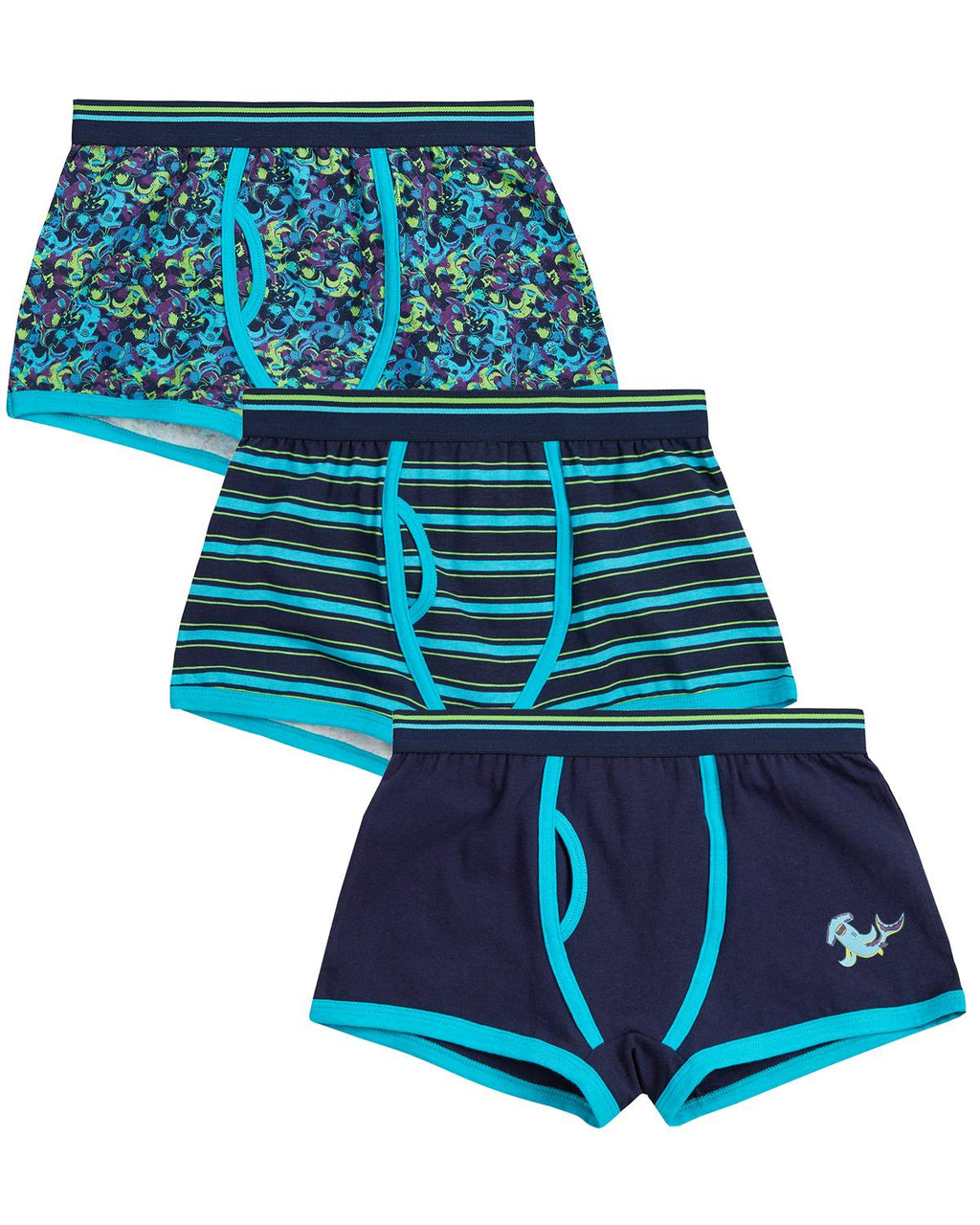 Boys 3 Pack Hammerhead Shark Boxers – Slumber Hut