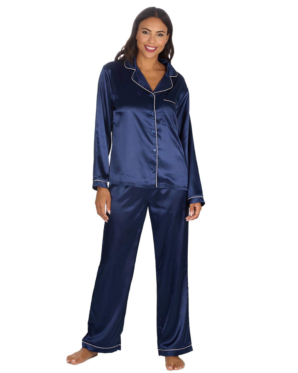 Slumber Party Womens Satin Long Pyjamas – Slumber Hut