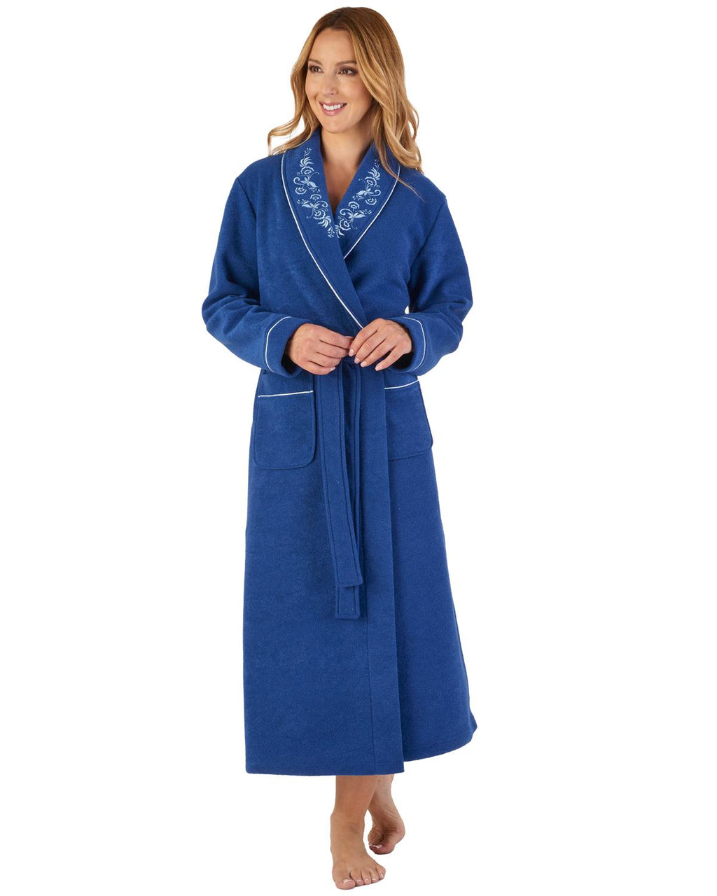 Slenderella Womens Boucle Fleece Dressing Gown – Slumber Hut