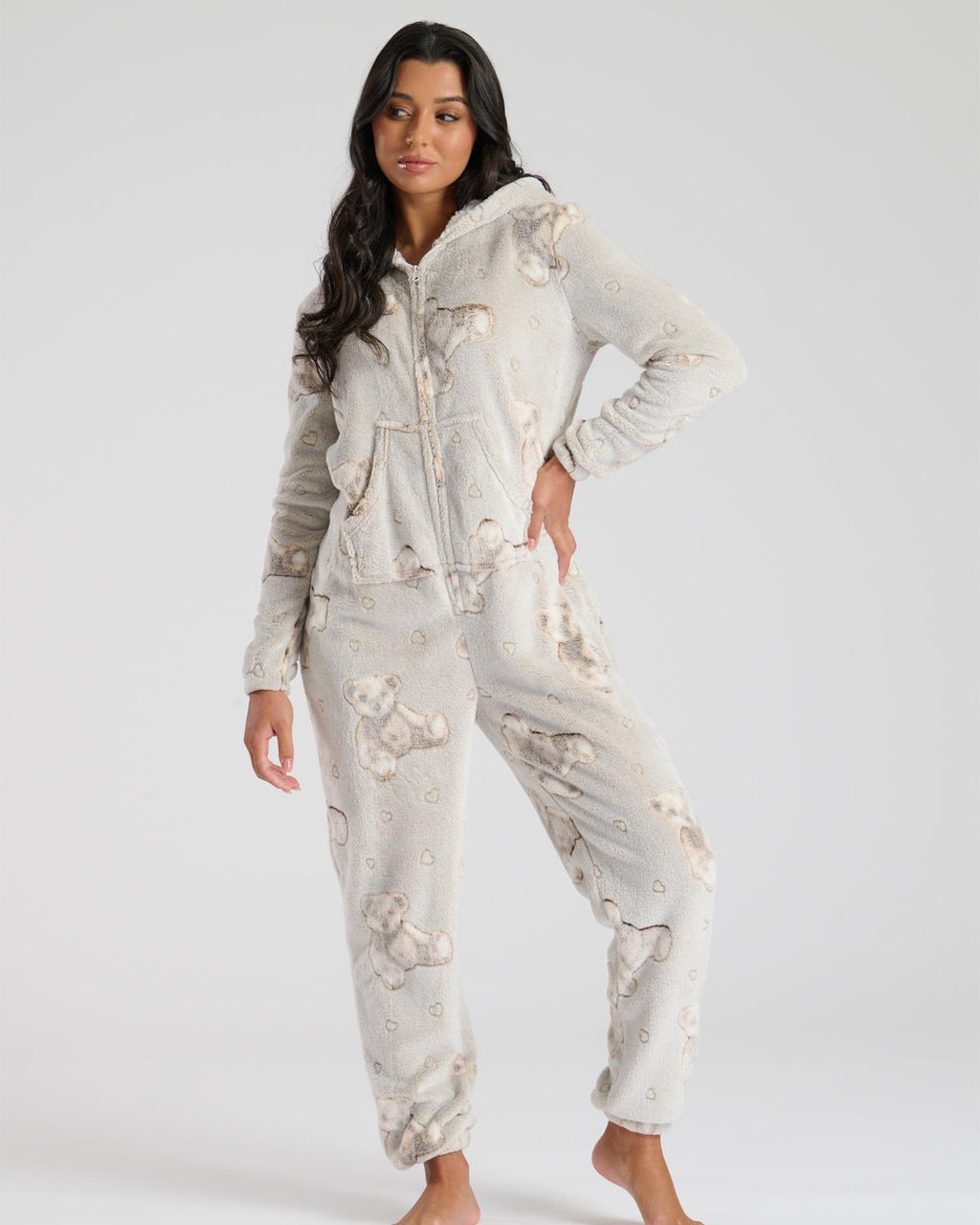Loungeable Womens Teddy Bear Onesie – Slumber Hut