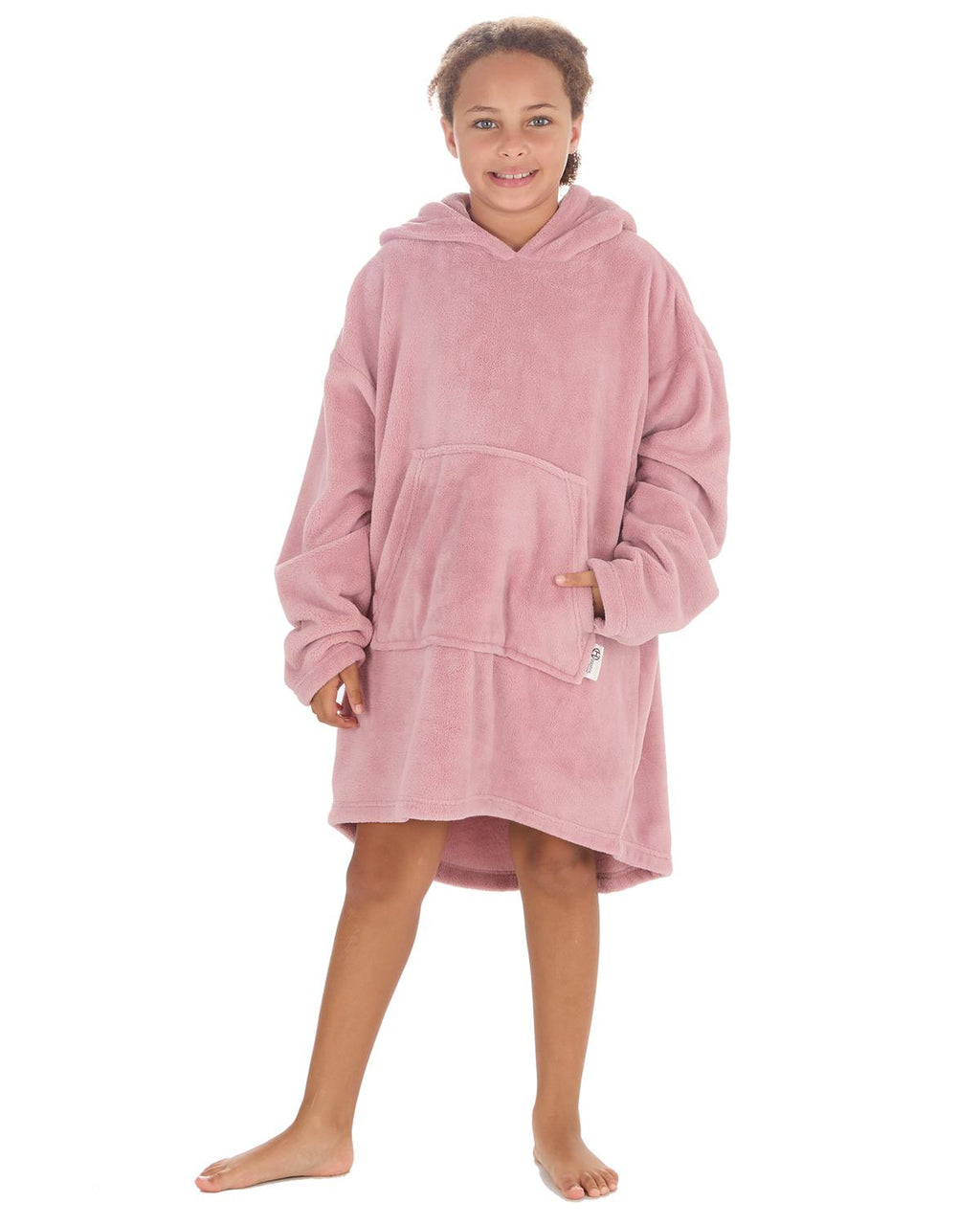 Huggable Kids Plain Oversized Fleece Hoodie – Slumber Hut
