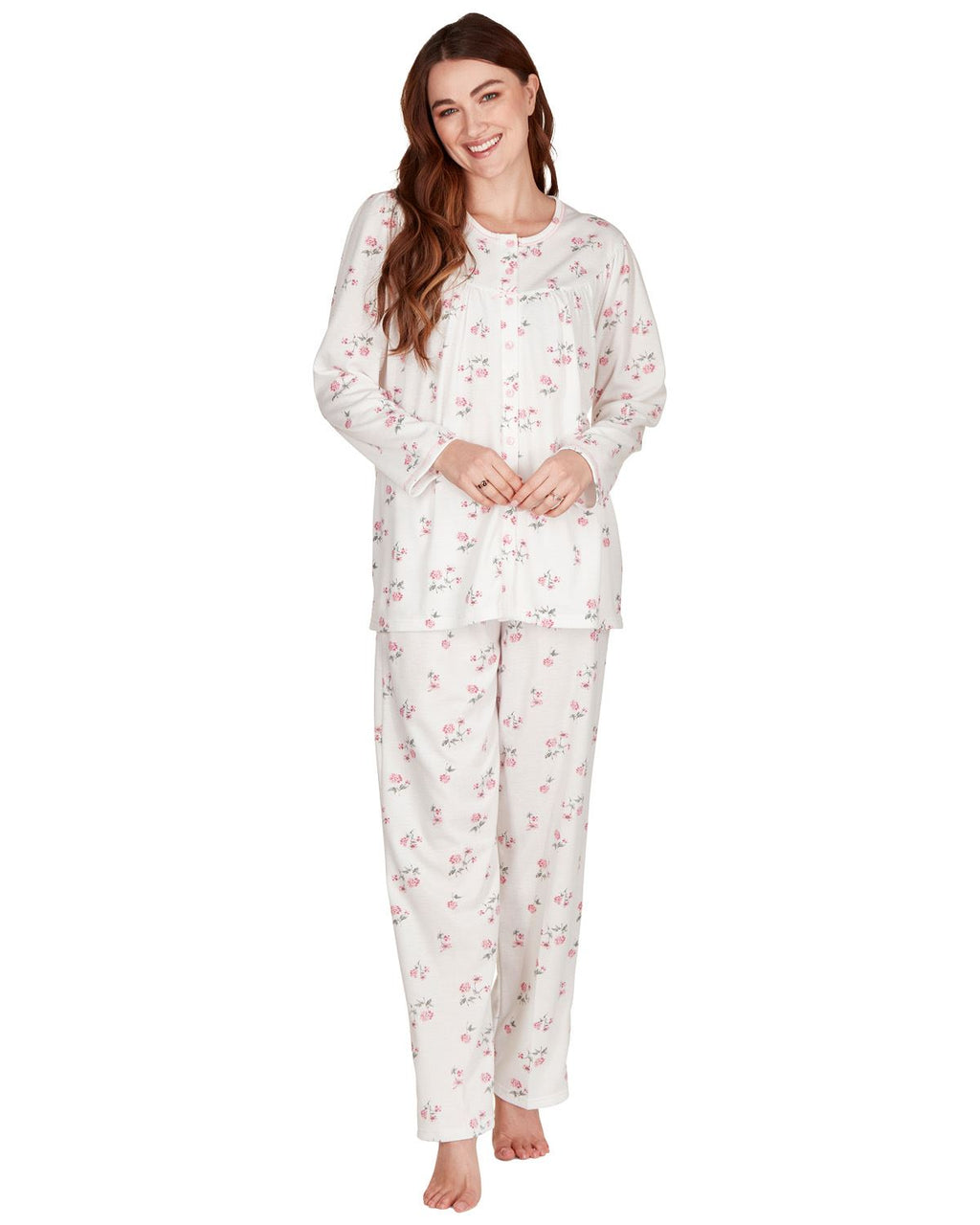 La Marquise Womens 'Florentine' Cuddleknit Long Sleeve Pyjamas ...