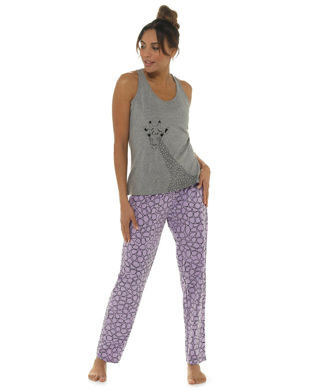 Foxbury Womens Giraffe Print Pyjamas – Slumber Hut
