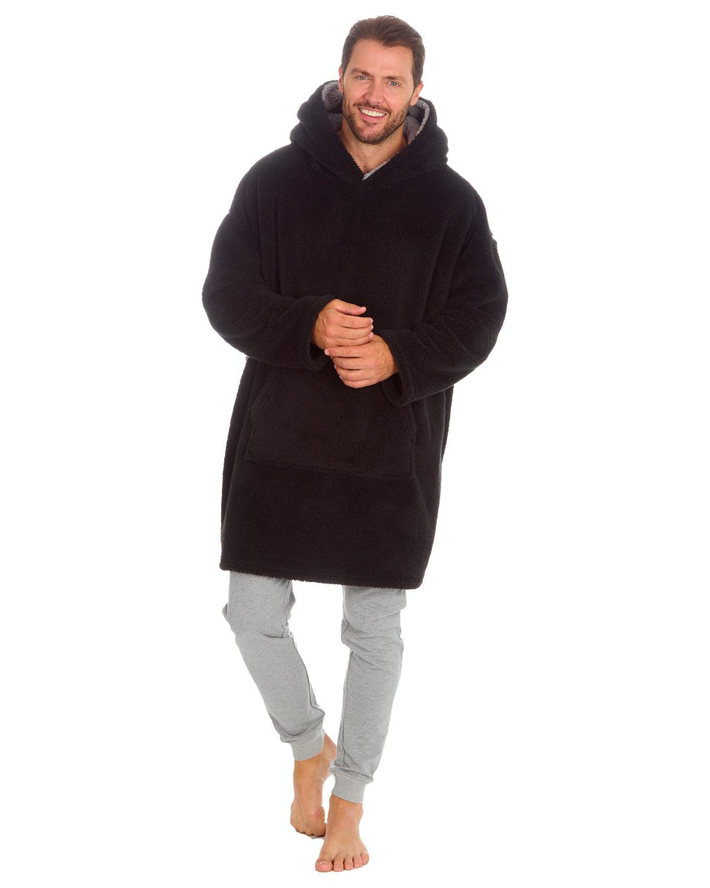 Huggable Mens Snuggle Fleece Oversized Hoodie – Slumber Hut